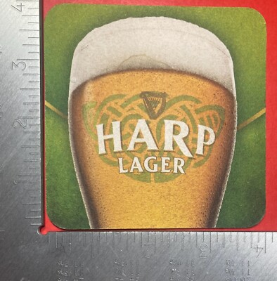 GUINNESS HARP BRIGHT SIDE 4 INCH SQUARE BEER COASTER VINTAGE RARE | eBay
