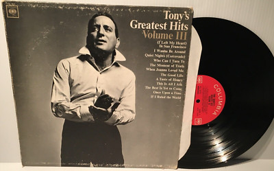 TONY BENNETT Tony’s Greatest Hits Volume III Vinyl LP MONO Columbia CL ...