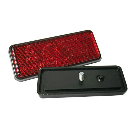 Reflector License Plate Red With Pivot Of Fastening Approved | eBay