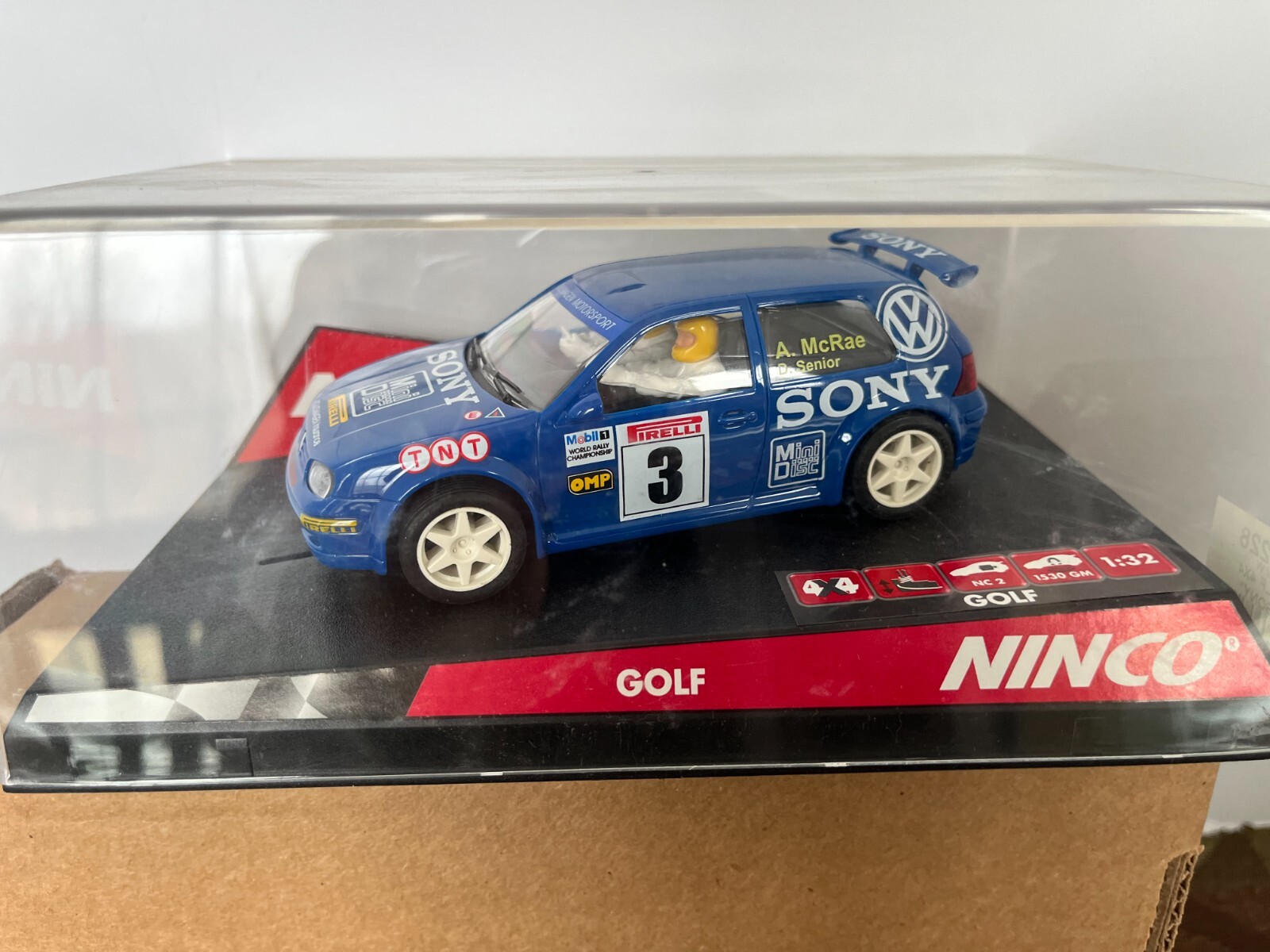 NEW NINCO 1:32 VW Golf 4x4 Slot Car Never Been Opened Sony Race Car ...