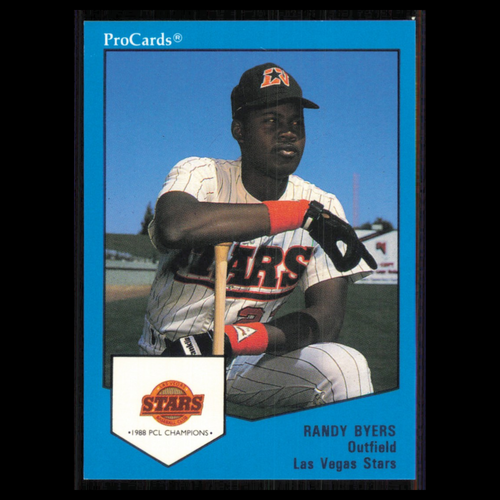 Randy Byers #6 1989 ProCards Minor League Team Sets Las Vegas Stars ...