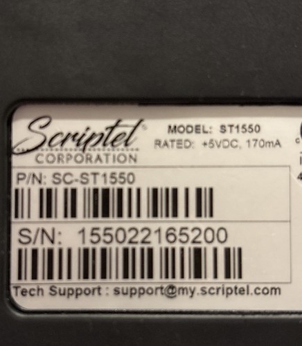 Scriptel ST1550-6FT EasyScript Compact 1x5 LCD Signature Capture Pad W/ Bumper | eBay
