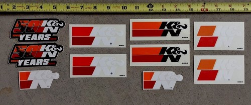 10 K&N filters real authentic racing decals stickers NHRA NASCAR ...