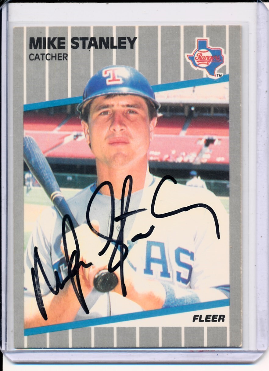 1989 FLEER MIKE STANLEY RANGERS signed IN PERSON AUTO AUTOGRAPH | eBay