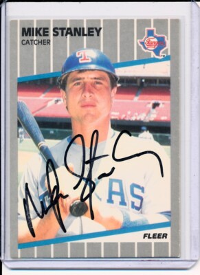 1989 FLEER MIKE STANLEY RANGERS signed IN PERSON AUTO AUTOGRAPH | eBay