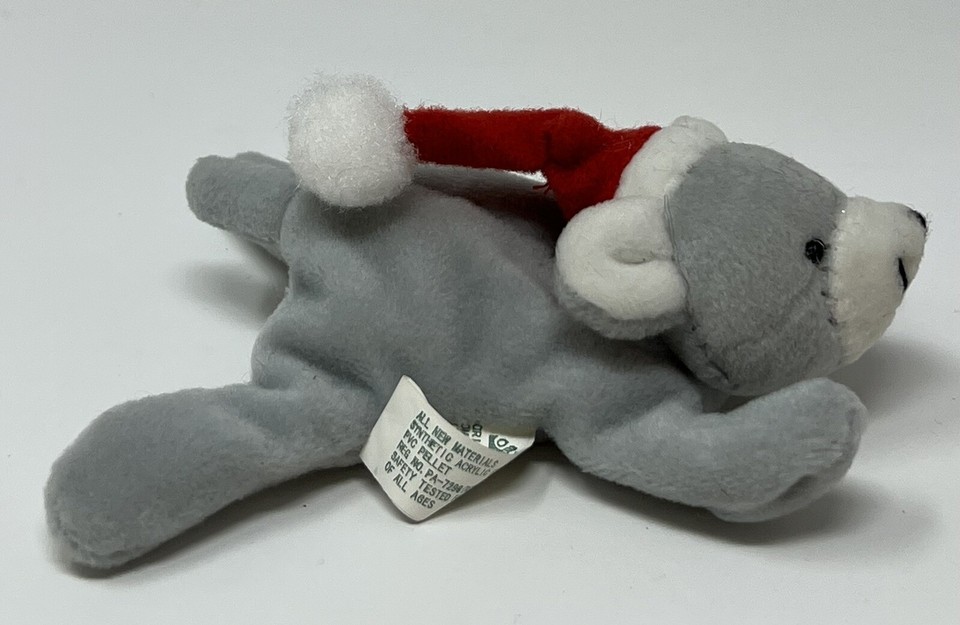Oriental Trading Bear Mouse Christmas Santa Bean Bag Plush Stuffed ...