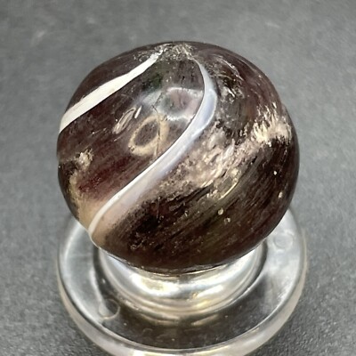 Rare Early German Hand-Made Double Pontil Slag Glass Marble Vintage ...