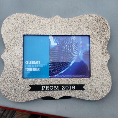 2016 prom frame gold sparkly frame holds 4x6. Frame is 5x7 inch | eBay