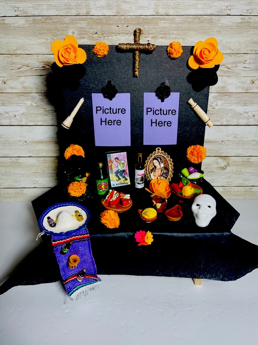 Ofrenda Happy Skeleton Skeleton Wedding Mexican Caja Novios Folk Art
