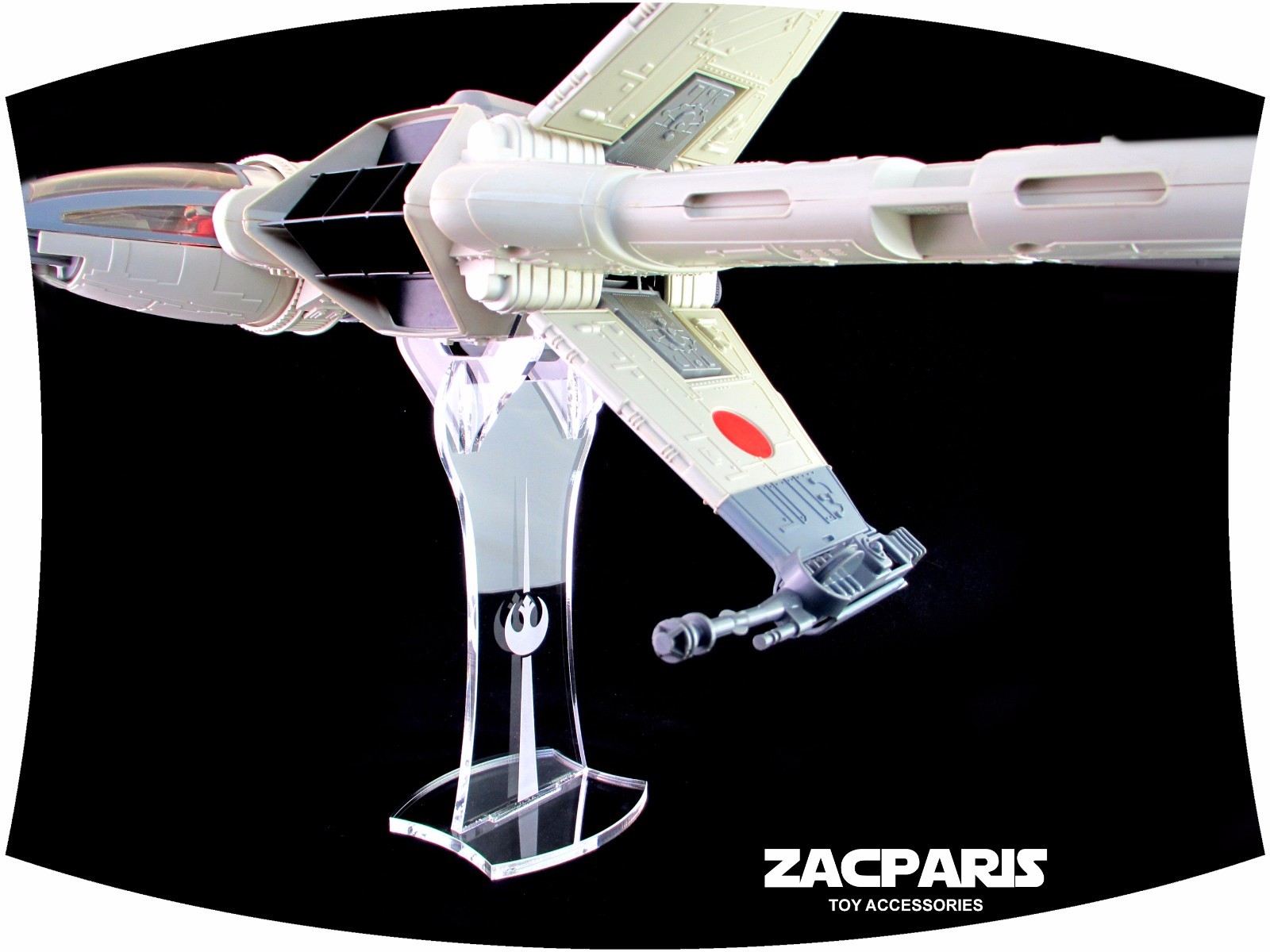Display stand for Vintage Star Wars B-wing & Hasbro BWing - Horizontal ...