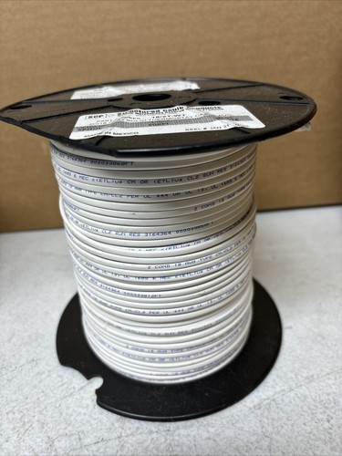 SCP Structured Wire 8/2T-WT PVC Thermostat Cable 2C/18 AWG 500ft White ...