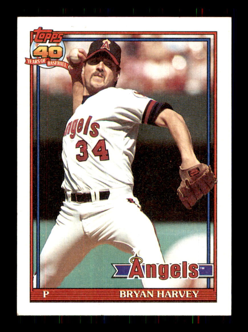 1991 Baseball Topps Bryan Harvey California Angels #153 | eBay