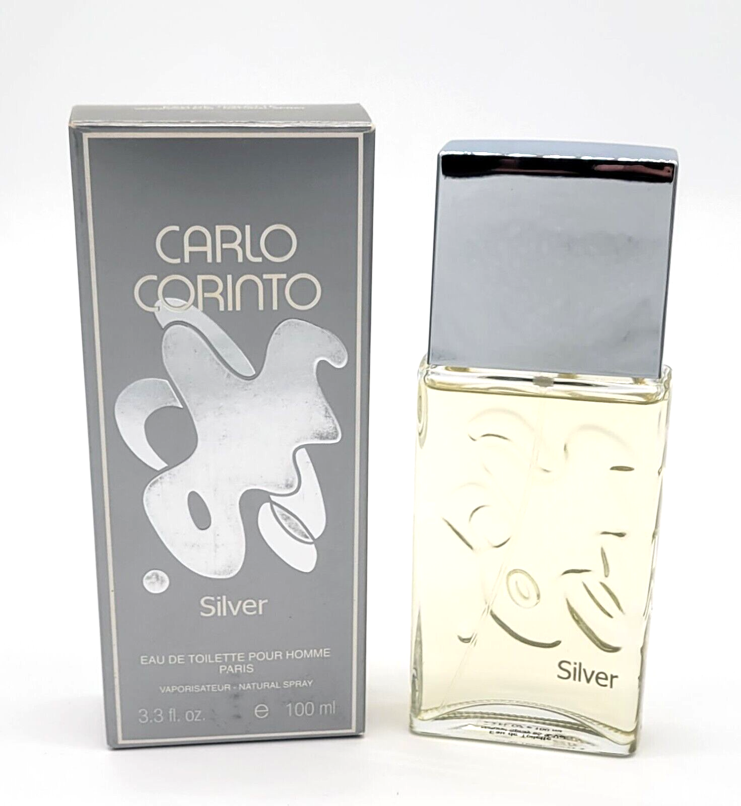 CARLO CORINTO SILVER 3.3 OZ EDT SPRAY POUR HOMME ORIGINAL FORMULA NEW | eBay