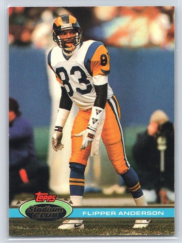 1991 Stadium Club #308 Flipper Anderson / Rams Football Card / HOF'er ...