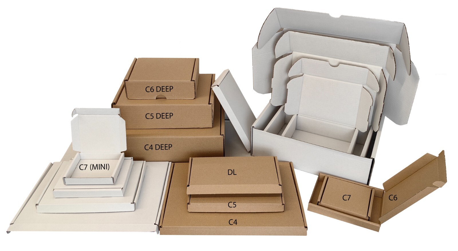 ROYAL MAIL PIP LARGE LETTER CARDBOARD SHIPPING BOX C4 C5 C6 C7 DL ...