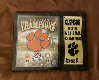 Clemson Tigers 2016 NCAA National Champions Plaque - 12" x 15" | eBay
