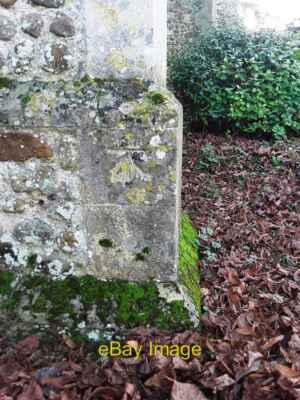 Photo 6x4 Benchmark on St Andrew's Church Toft Toft/TL3656 A cut mark ...