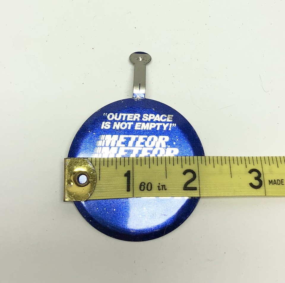 Meteor Video Game Metal Tab Outer Space is Not Empty Blue Silver ...