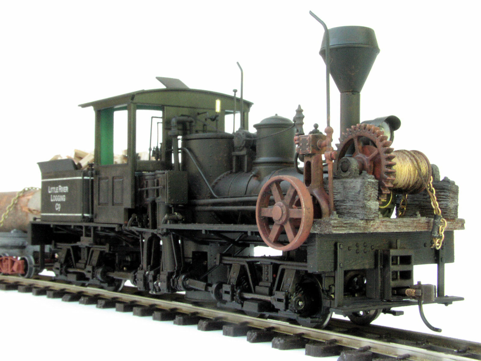 O/On30 Working Locomotive Winch Kit: 40 Piece Metal Kit makes two Steam ...