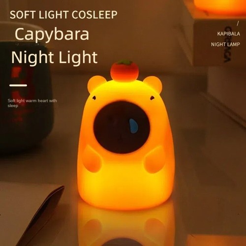 Cute Night Light Rechargeable Pat Light Soft Silicone Lamp Children's ...