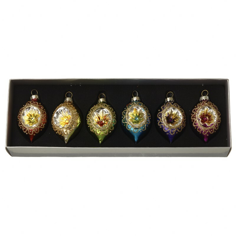 Glass Handcrafted Baubles Premium Traditional Christmas Tree Decoration ...