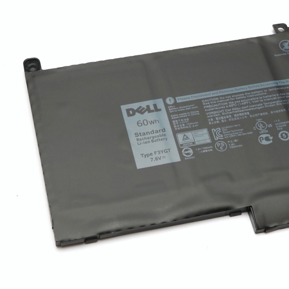 Genuine F3YGT Battery For Dell Latitude E7280 E7480 7480 7490 7380 7390 ...
