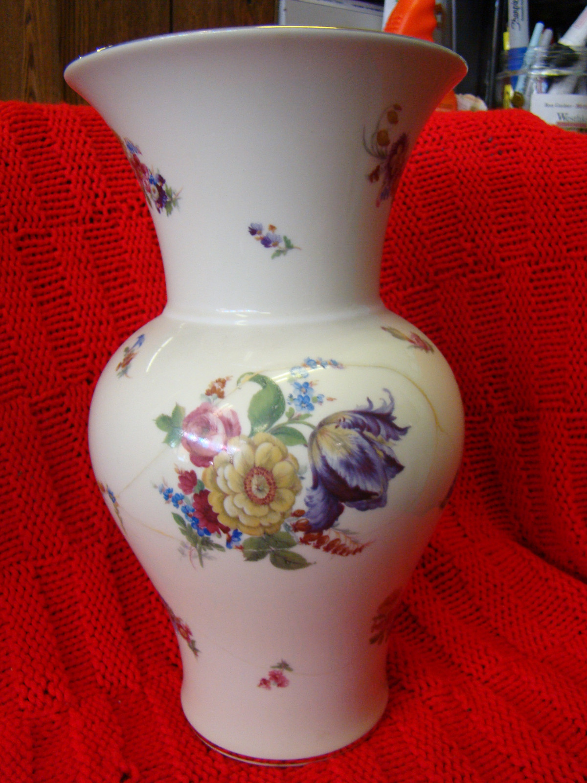 Vintage Floral Porcelain Vase Thomas R Germany 431461 | eBay