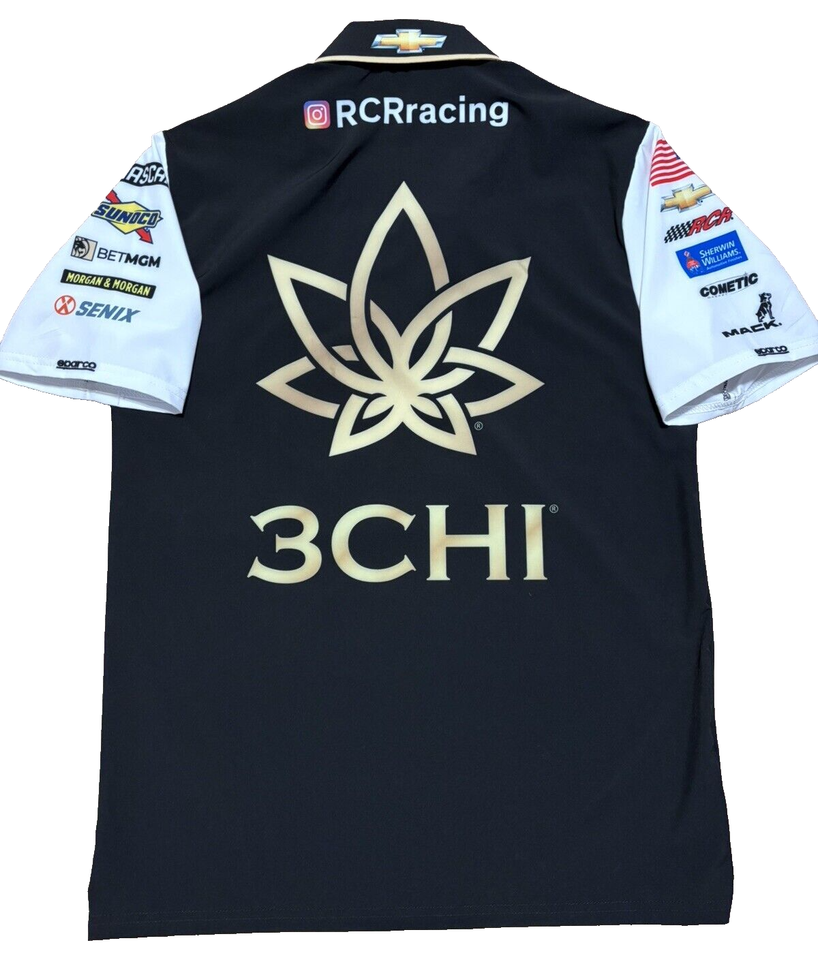 2024 KYLE BUSCH 3CHI Nascar Pit Crew Shirt RCR Chevy SPARCO race used ...