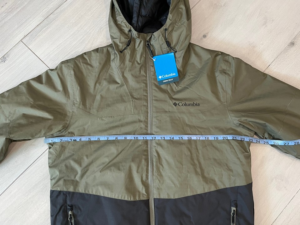 NWT Columbia Men's Point Park Insulated Jacket Omni Tech Green Size ...