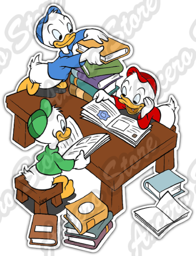 Huey Dewey Louie Scrooge McDuck Nephew Car Bumper Vinyl Sticker Decal 4 ...