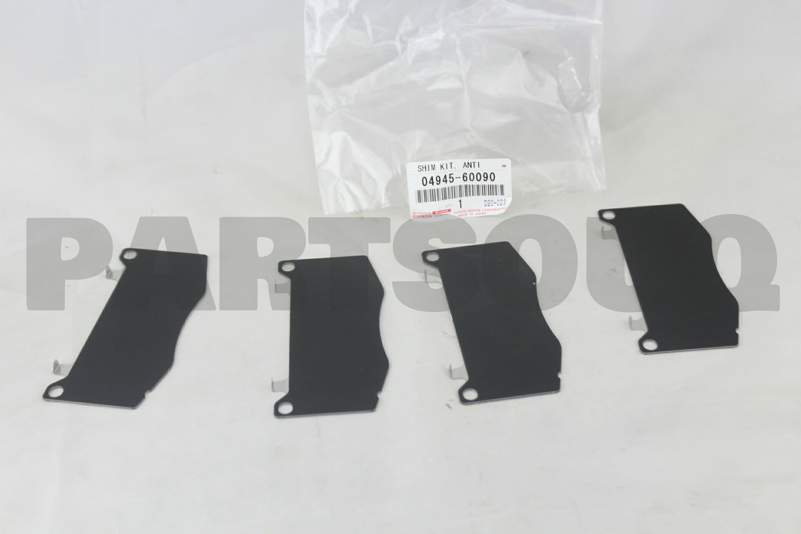 0494560090 Genuine Toyota SHIM KIT, ANTI SQUEAL, FRONT 04945-60090 | eBay