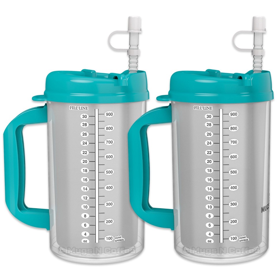 32 oz Hospital Mug – Double Wall Insulated Cold Drink Travel Mug – BPA ...
