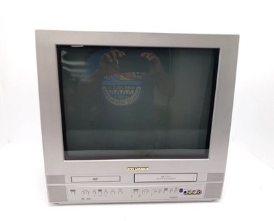 Sylvania 6720FDD 20 inch Flat Screen CRT TV Built In VCR DVD Player ...