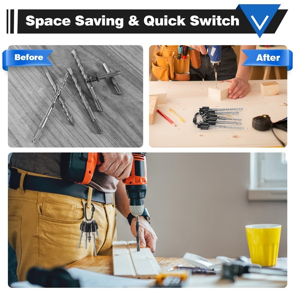 SDS Plus Shank Drill Bit Holder Keychain SDS Shank Adapter Extension ...