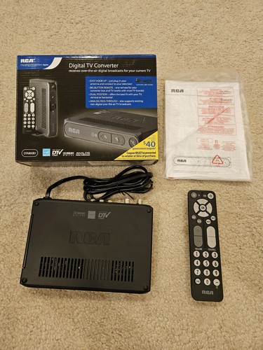 RCA DTA800B Digital-to-Analog TV Converter Box With Remote | eBay