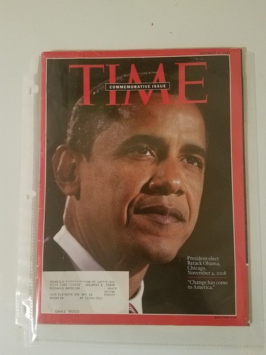 Time Magazine, November 17 2008,President Elect Barack Obama ...
