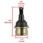 2 Pcs Caltric Front Suspension Upper Ball Joint For Can-Am Bombardier ...