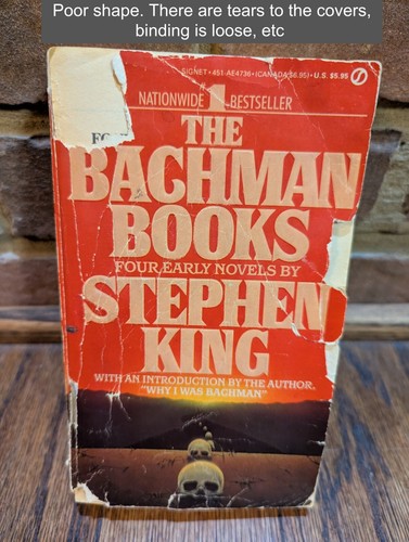The Bachman Books Stephen King Red Paperback Four Early Novels Rage ...