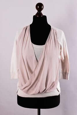 Ladies All Saints Taybar Sheer Cowl Light Blouse Top Size XS | eBay