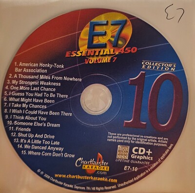 E7 10 ESSENTIAL 450 COLLECTION CHARTBUSTER KARAOKE CDG | eBay
