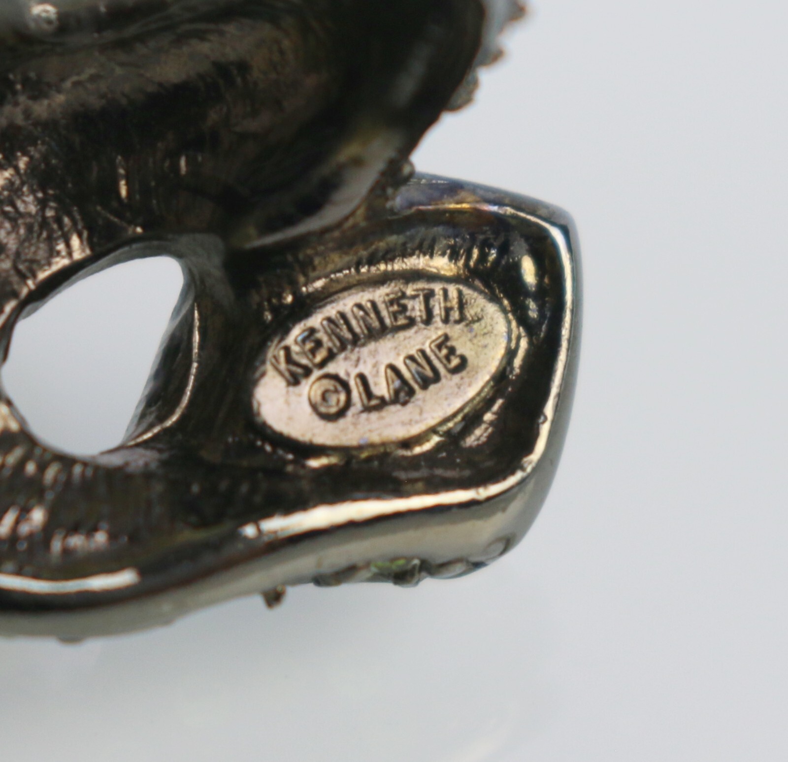 Vintage KJL Kenneth Jay Lane Black Snake Ring~ Size … - Gem