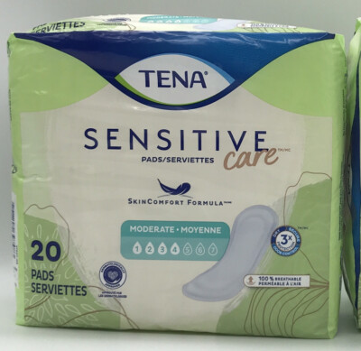 Tena INTIMATES Moderate #4 Absorbency Incontinence Sensitive Pads #20 ...