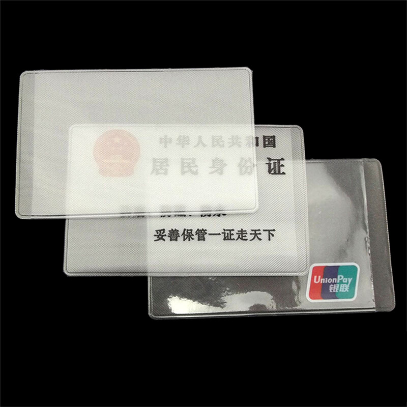 10X PVC Credit Card Holder Protect ID Card Business Card Cover Clear ...