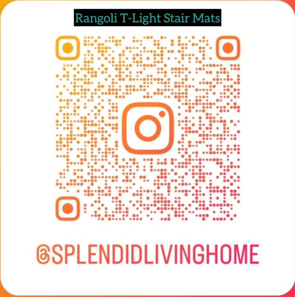 Rangoli Stair Mats T Light Holder Festive Diwali Decoration in MDF Pack ...
