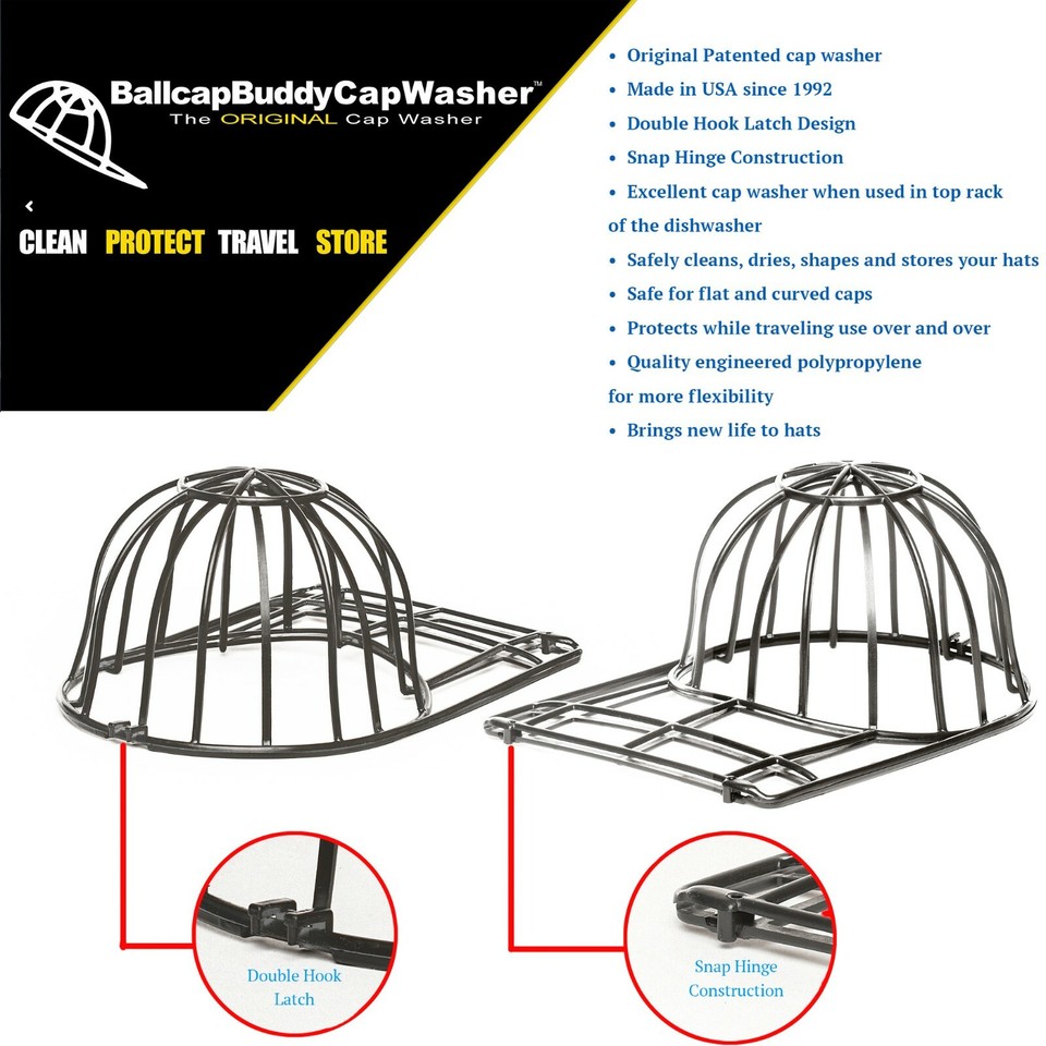 Ballcap Buddy Hat Washer Original Baseball Cap Washer Cage Frame - Made ...