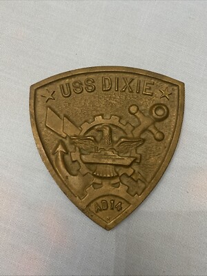 Original Bronzing Plaque From The USS Dixie AD14 Unique Military ...