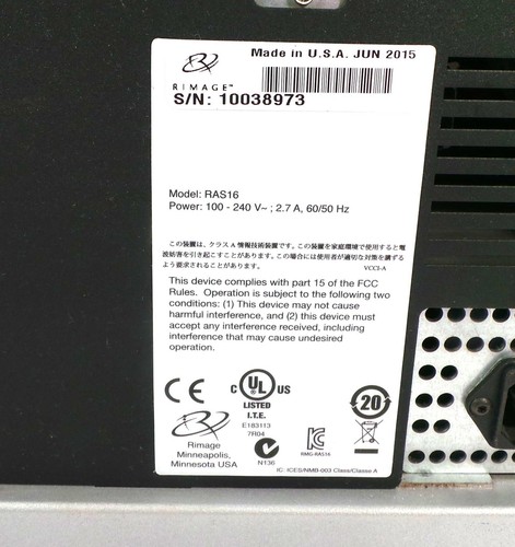 Rimage 2000i Cd/dvd Duplicator Printer RAS16 as Is for sale online | eBay