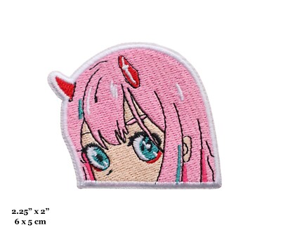 Darling in the Franxx DarliFra Zero Two Face Code:002 Embroidered Iron ...
