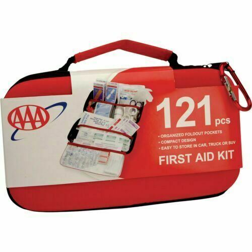 AAA First Aid Kit 121 Pcs / Auto Safety Home Office Dorm Road Trip ...