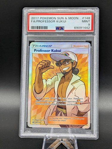 2017 Professor Kukui Pokémon Sun & Moon 148/149 PSA 9 Full Trainer Art ...